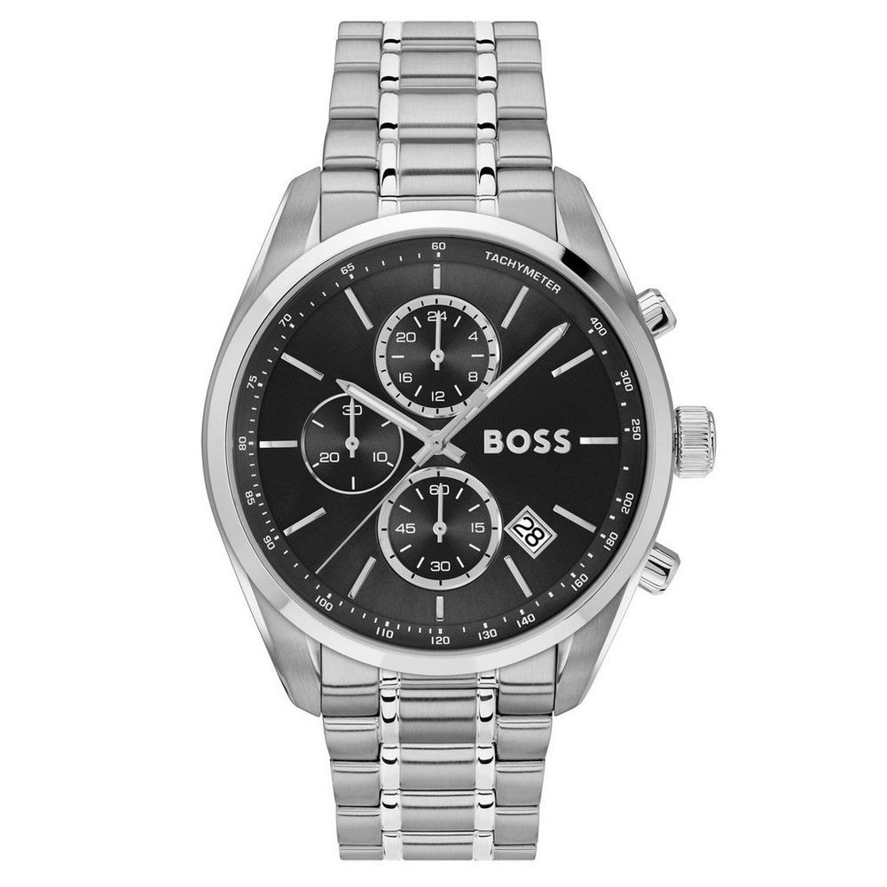 BOSS Grand Prix 44.5mm Stainless Steel Chronograph Men’s Watch – Morgan ...